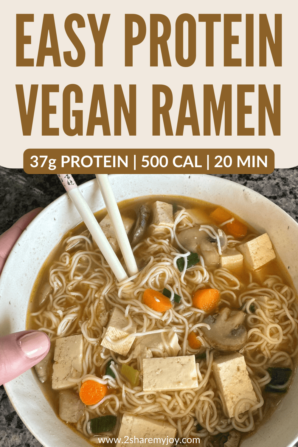 High Protein Ramen Recipe - 2sharemyjoy.com