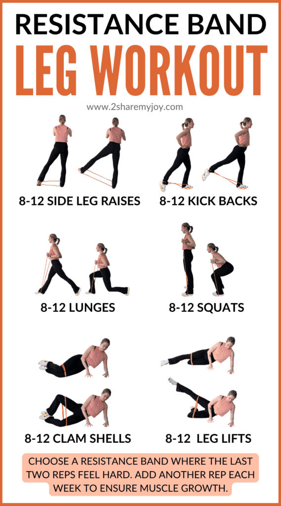 Resistance Band Leg Workout - 2sharemyjoy.com